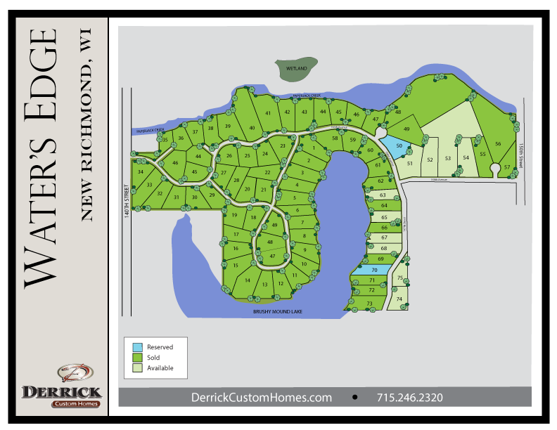 Custom Homes in New Richmond, WI | Waters Edge | Derrick Homes
